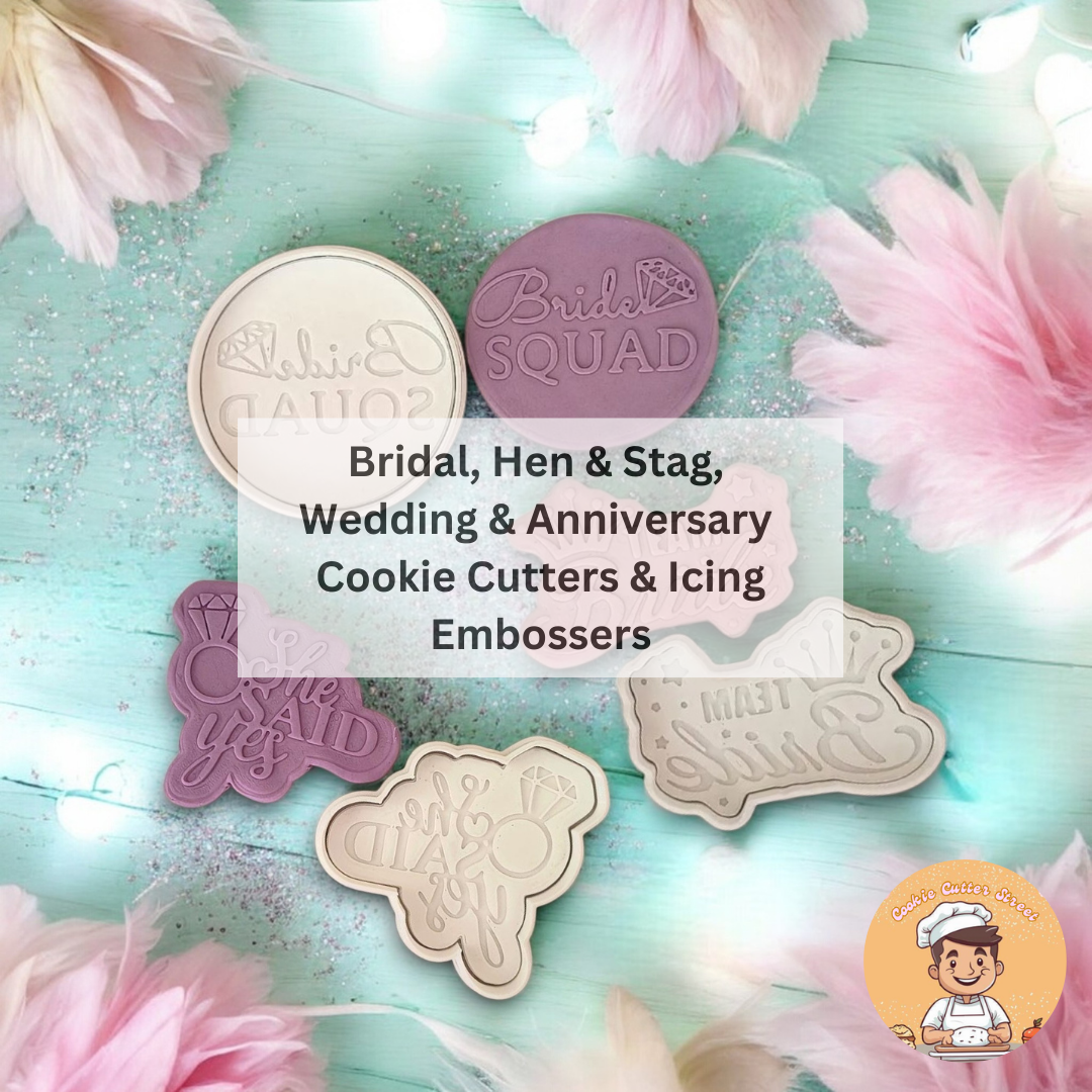 Bridal, Hen & Stag, Wedding & Anniversary Cutters & Embossers for Cook ...